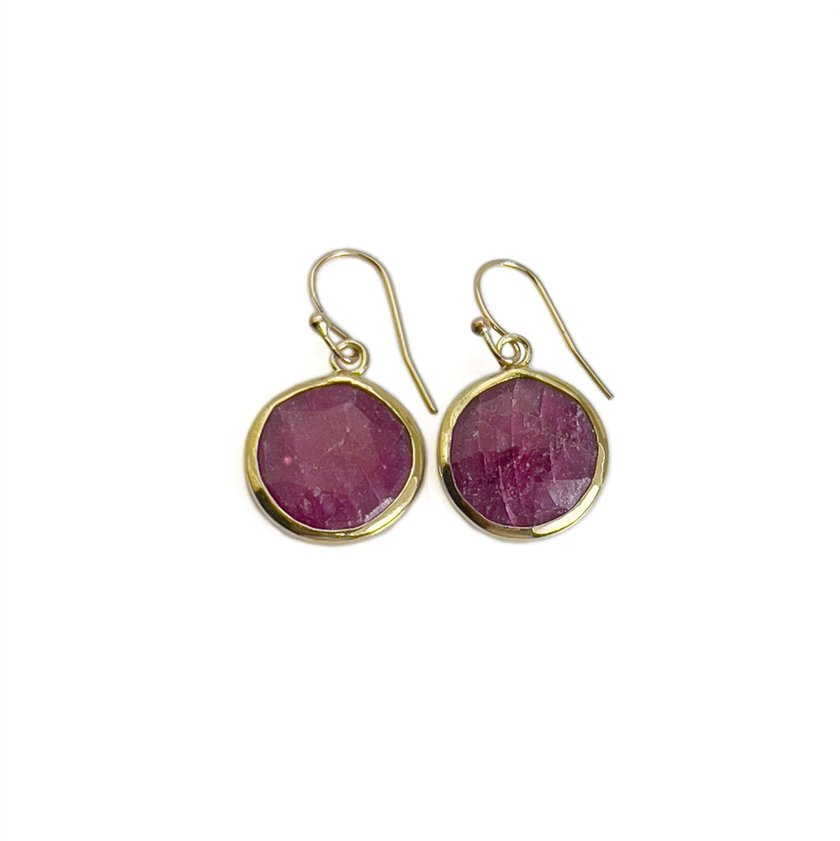round ruby. earrings – Philippa Roberts