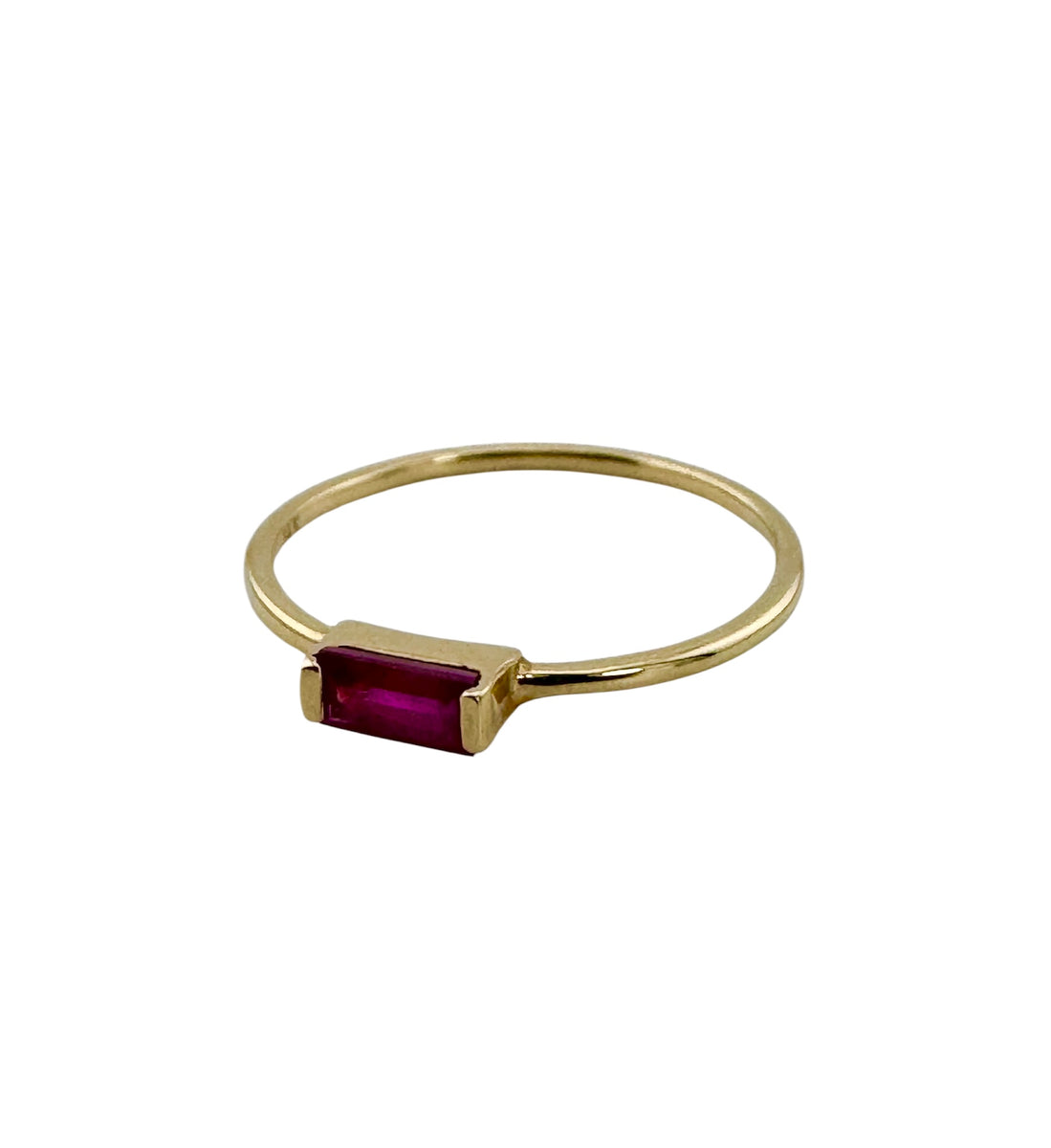 Alankar Jewels | 18K Ruby Baguette Stacking Ring | Philippa Roberts Shop