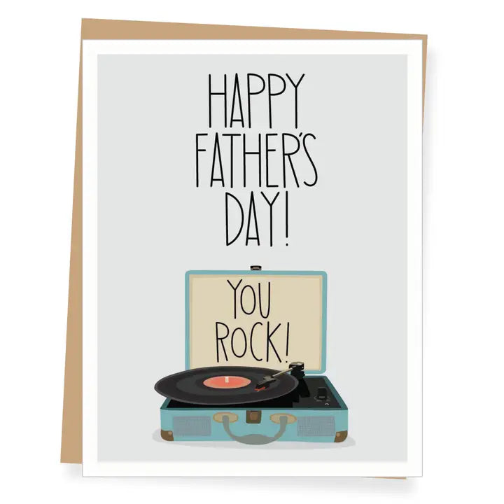 You Rock Vinyl Record Father's Day Card – Philippa Roberts